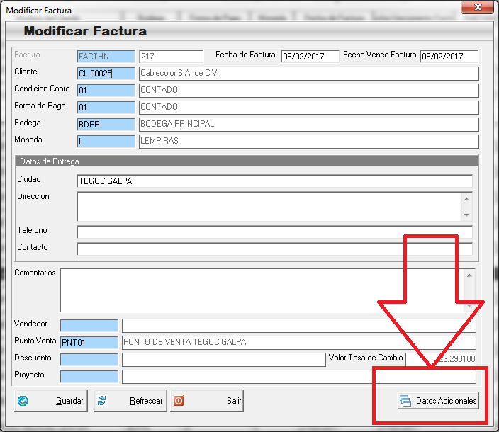 Una vez definido los campos que utilizará, estos podrán serllenados por ...
